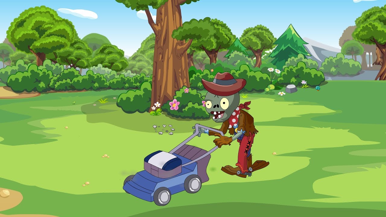 Plants vs. Zombies Animation : Cut grass - YouTube