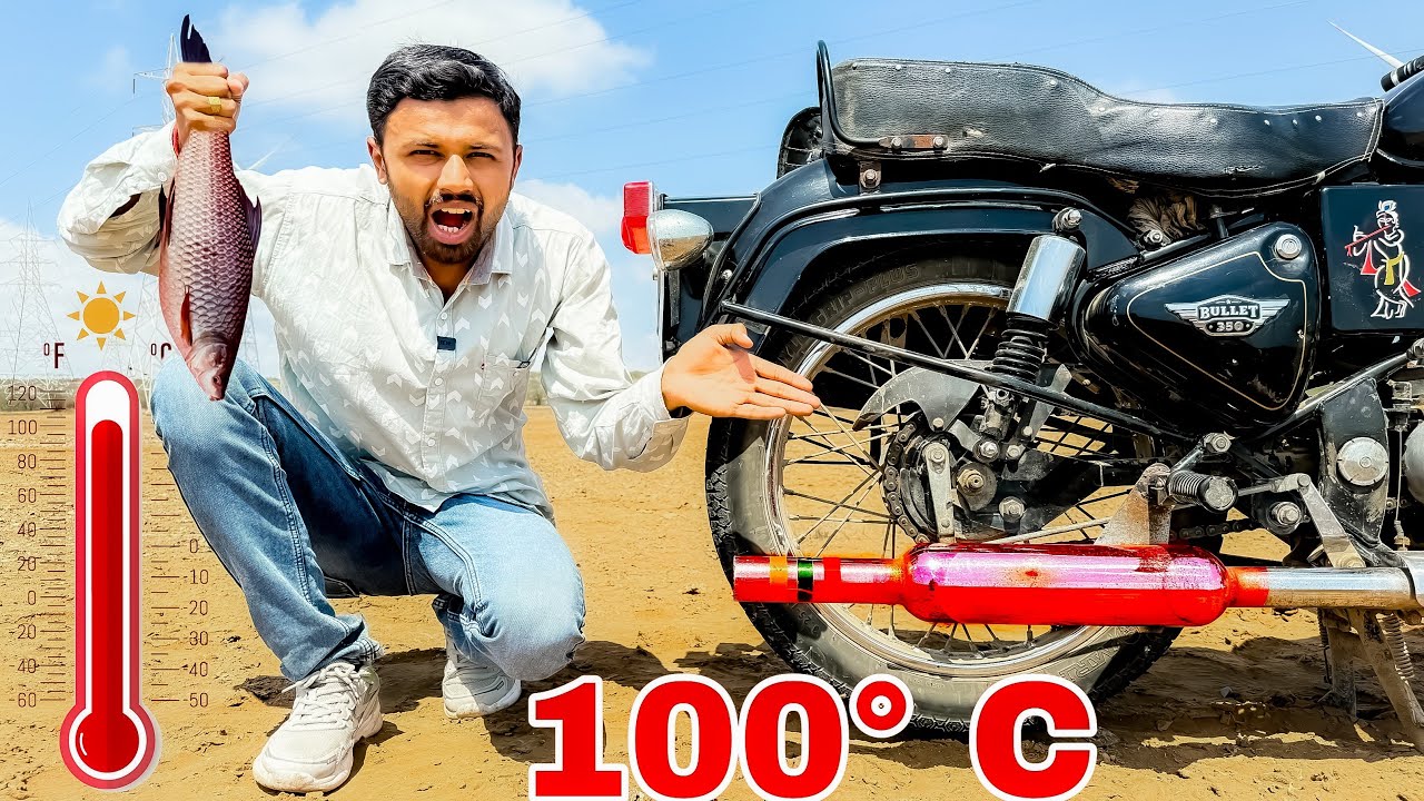 Royal Enfield bullet food cooking challenge video - YouTube