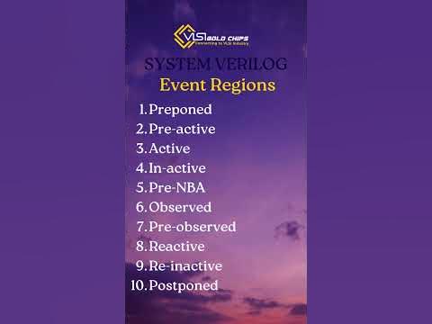 Event Regions In System Verilog(@vlsigoldchips ) - YouTube
