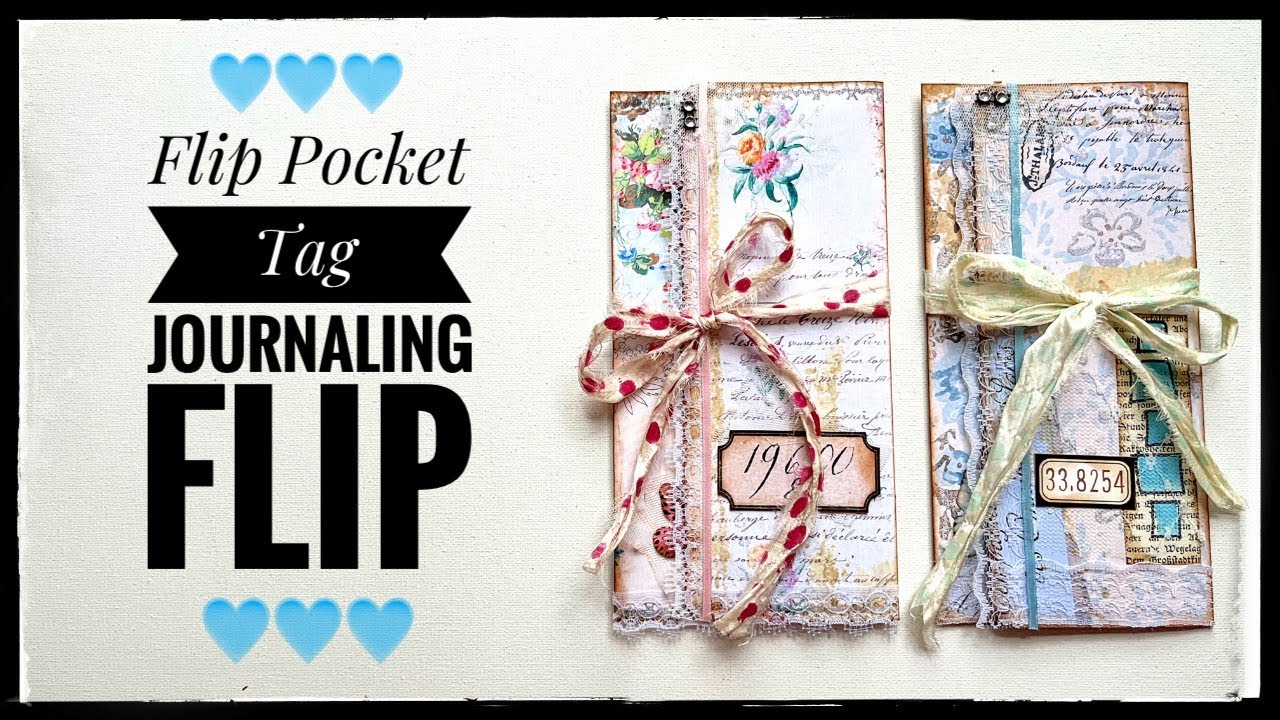 Flip Pocket Tag - Journaling Flip - Junk Journal - YouTube