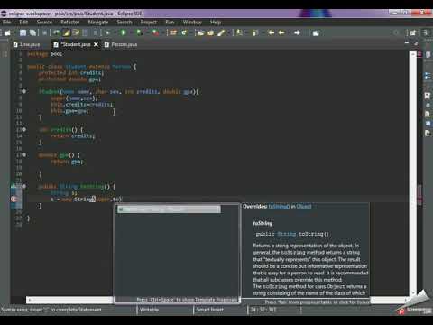 Java POO 12 : le mot clé super - YouTube