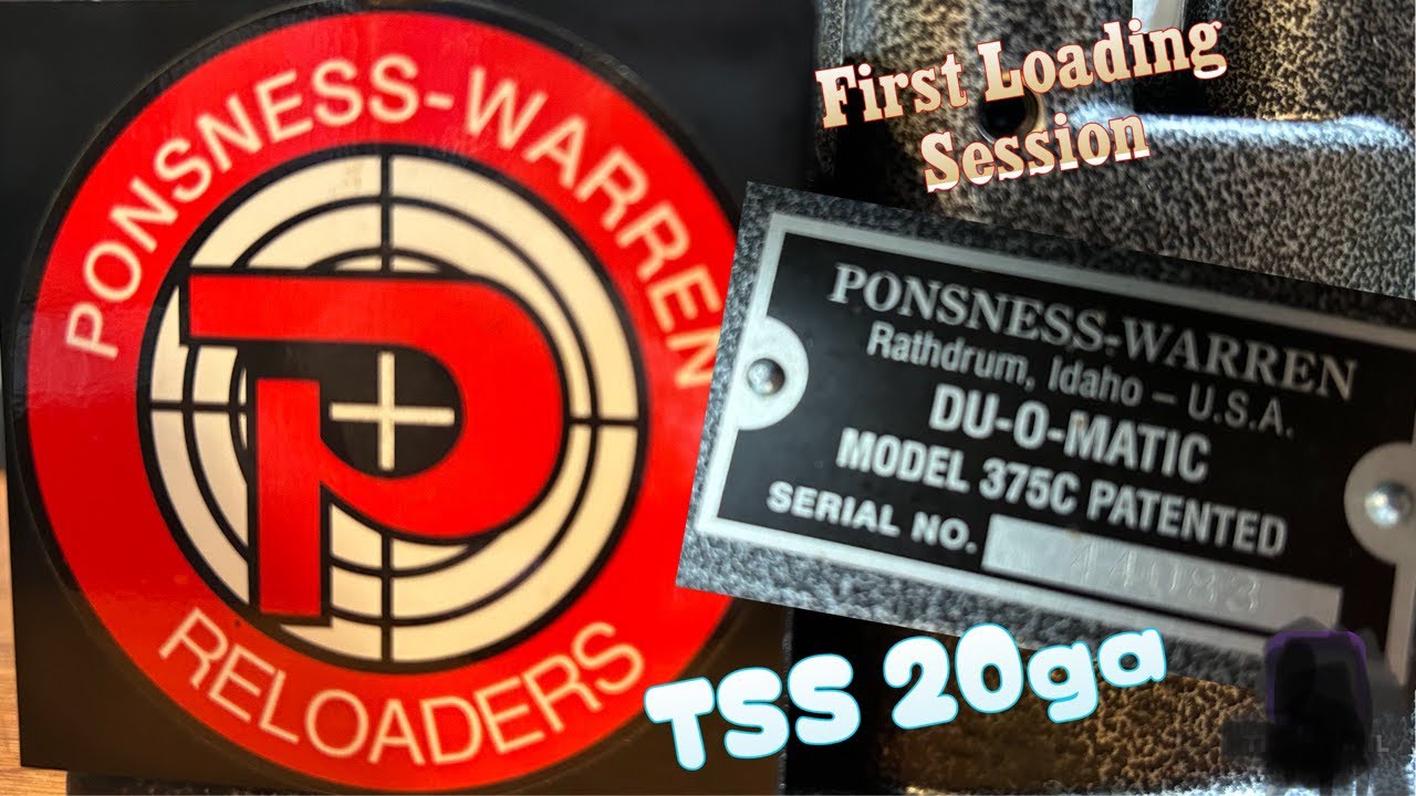 First Time Loading on Ponsness Warren 375C - 20ga TSS - YouTube