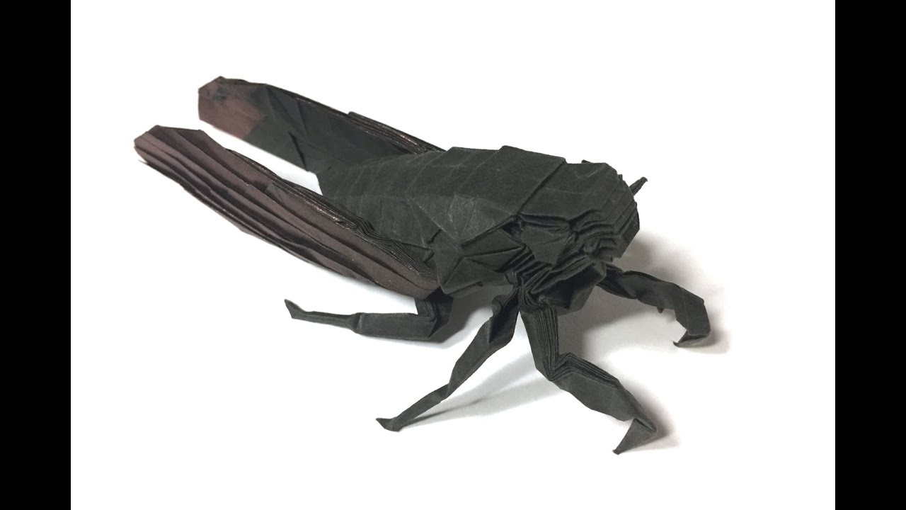 Origami - cicadas (tutorial) - YouTube