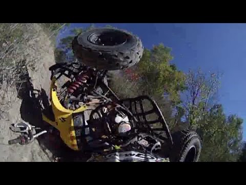 Honda 400ex ATV Hill Climb Crash GoPro HD Hero 3 - YouTube