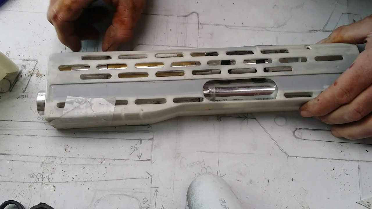 3d printed aliens M41a pulse rifle project / Granade luncher - YouTube