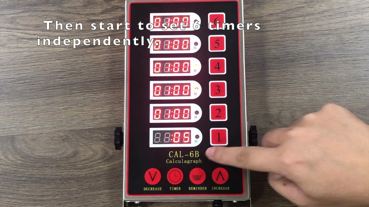 How to set a time -- 6 channels multiple timer from YOOYIST - YouTube