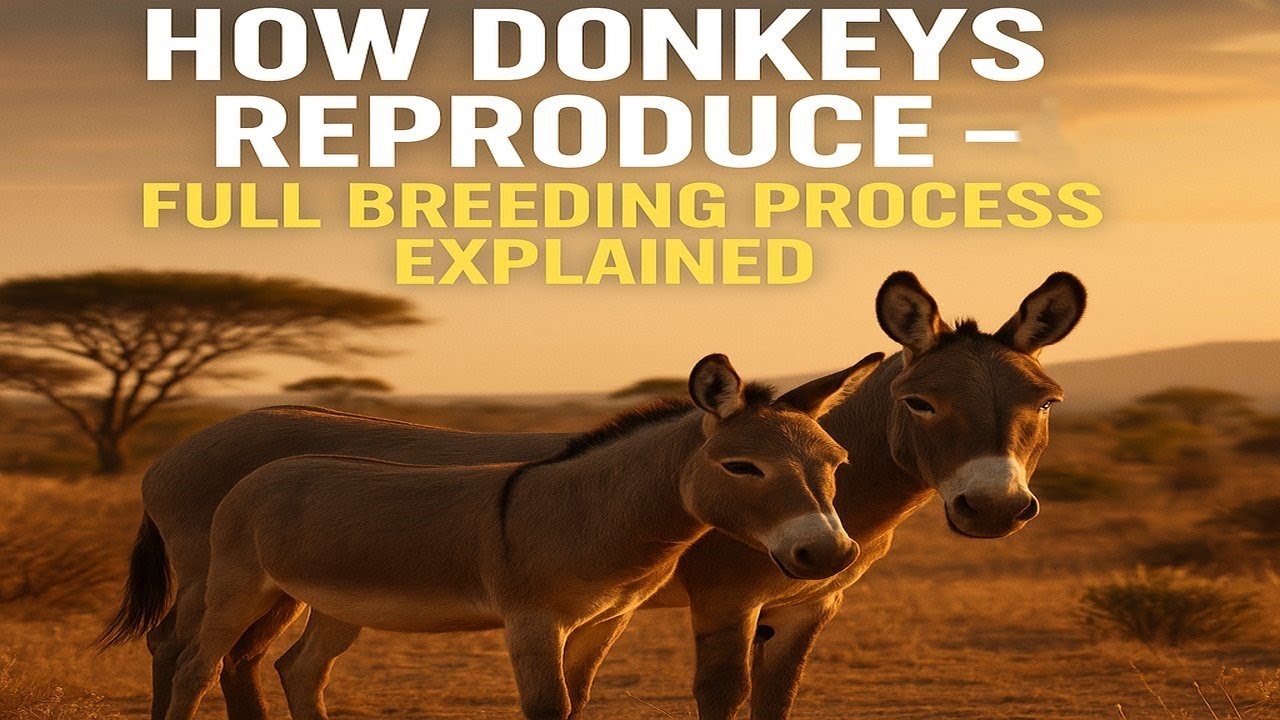 How Donkeys Reproduce — Full Breeding Process Explained - YouTube