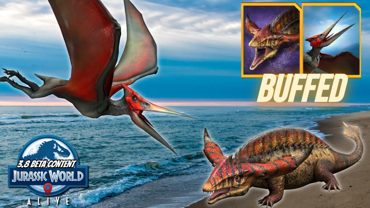 Pteranodon & Scaphotator Buffed Epics- First Look! (Jurassic World ...
