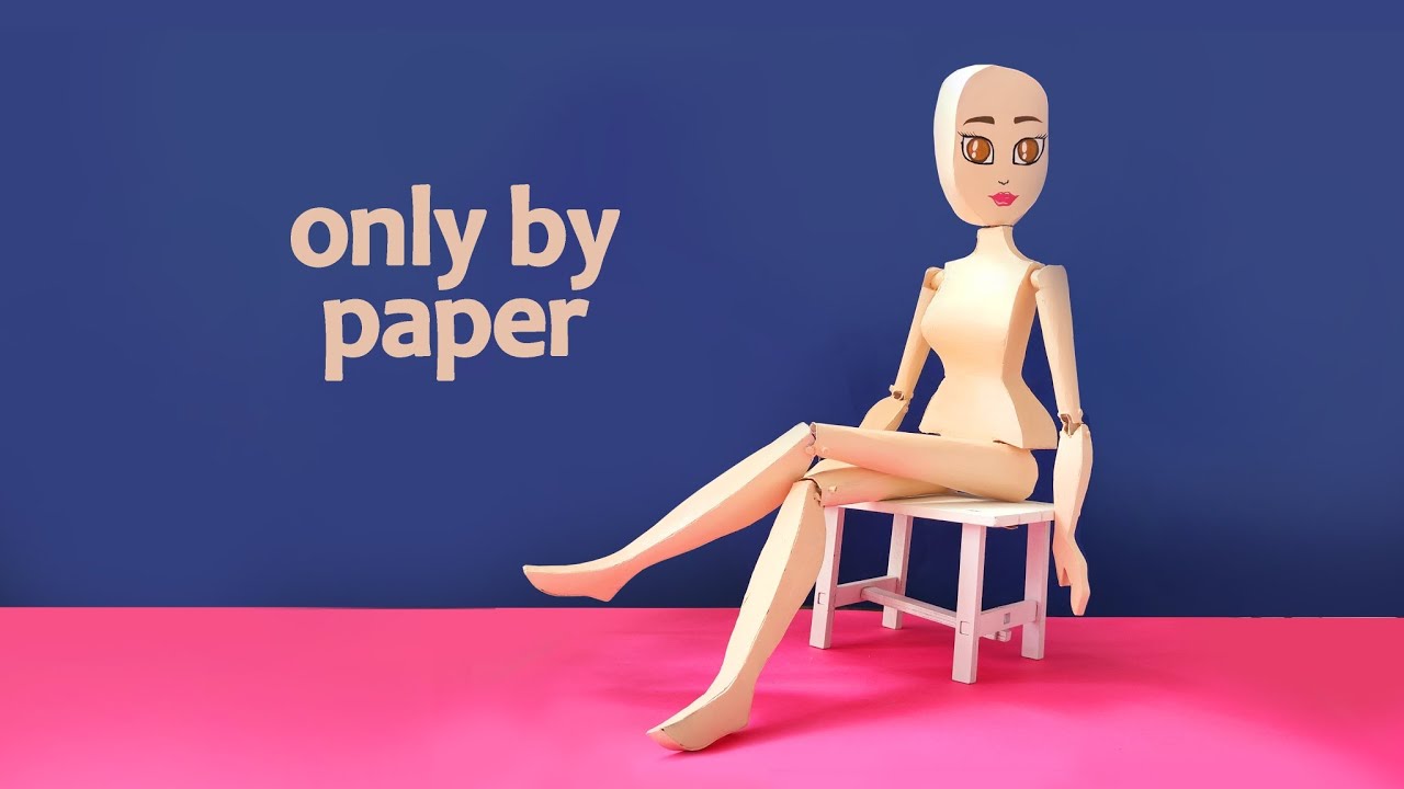 How To Make A 3D Paper Doll paper Play paper Diy YouTube how-to-make-a-3d-paper-doll-paper-play-paper-diy-youtube