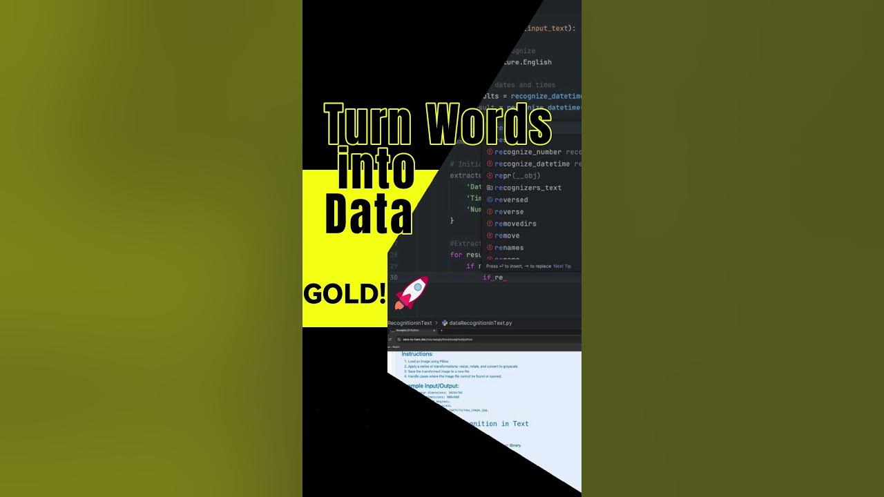 Data Recognition In Text Part 11 Python Pythontutorial Pythonforbeginners Learnpython
