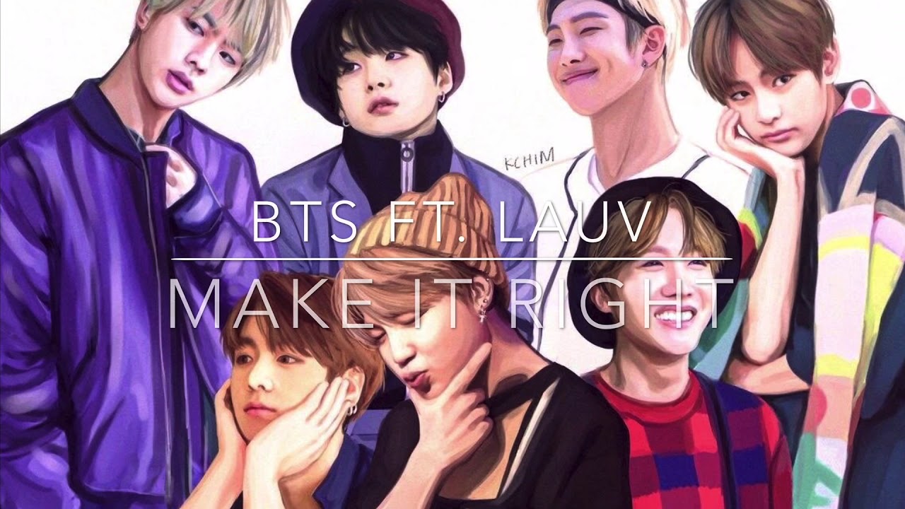BTS - MAKE IT RIGHT ft. Lauv [Acoustic remix] FMV | SunnyxRene #BTS # ...
