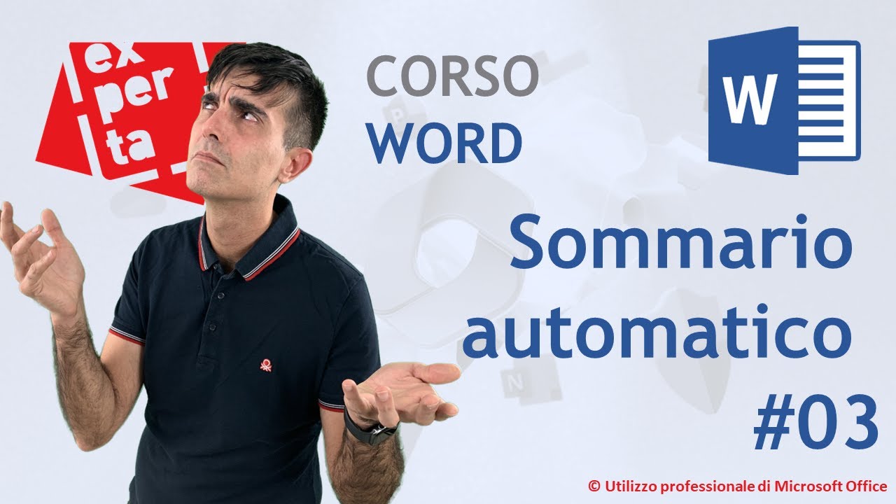 CORSO COMPLETO WORD: 03 Gli stili: struttura e sommario automatico ...