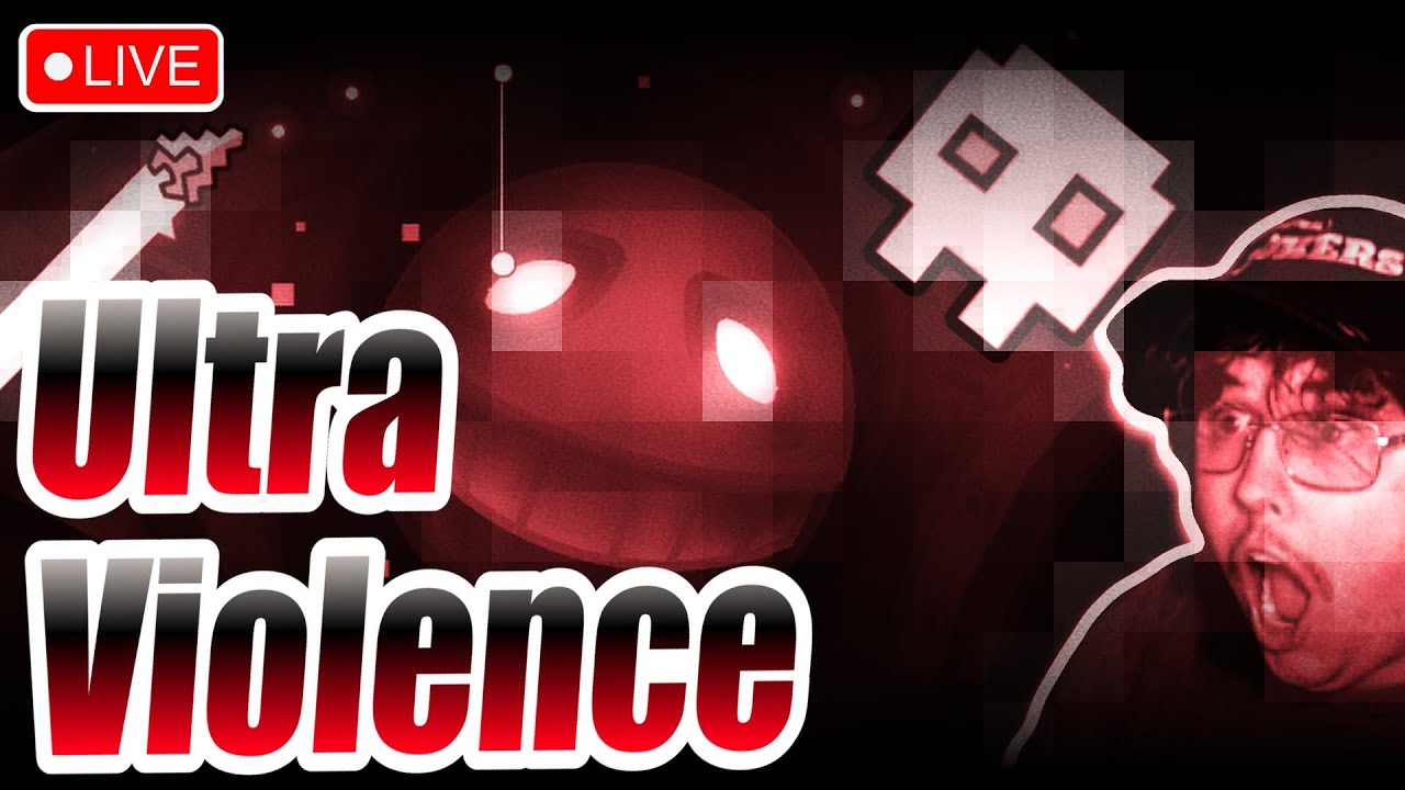 Ultra Violence 41-100 - New Hardest |GEOMETRY DASH BEGINNER | 🔴 LIVE ...