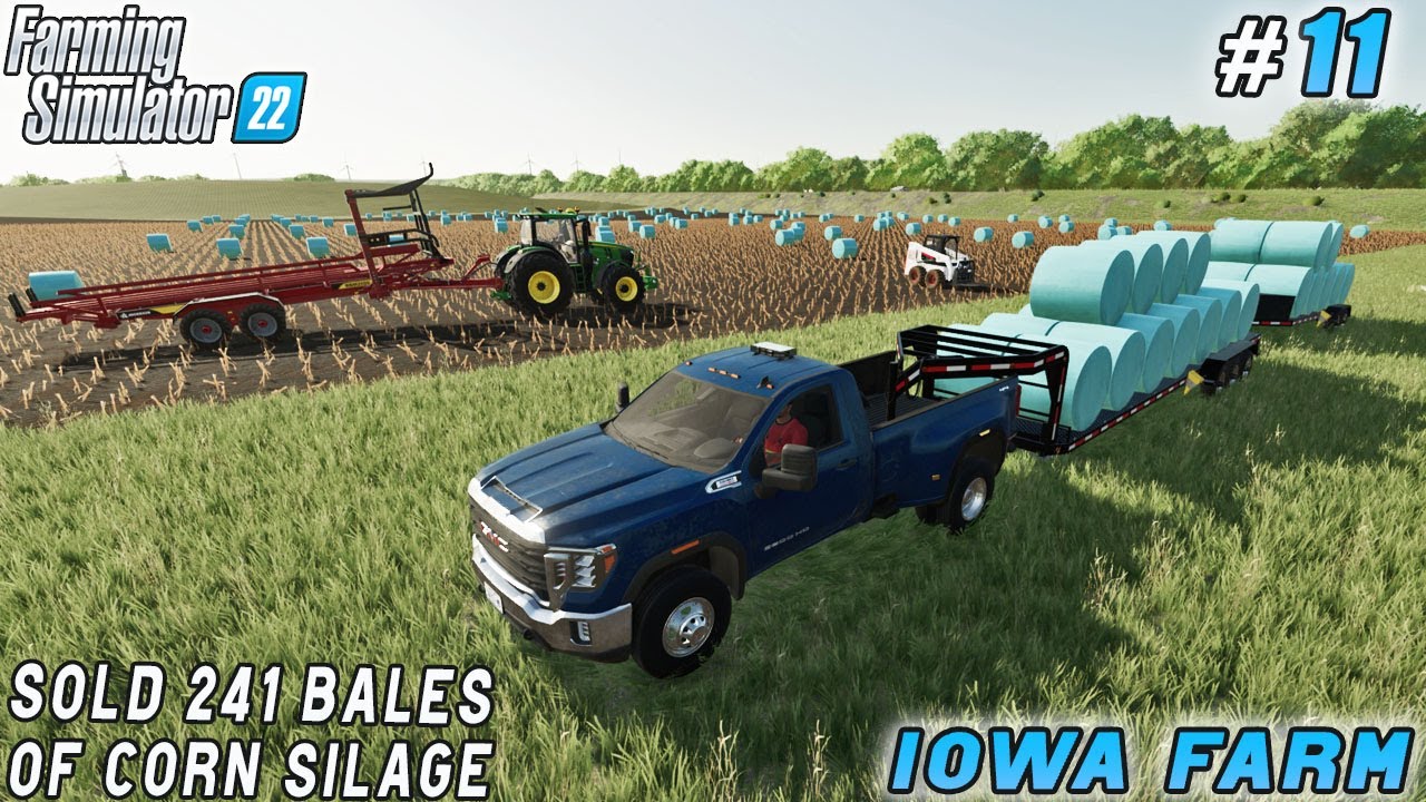 Sold 241 bales of corn silage, mulching | Iowa Plains View | Farming ...