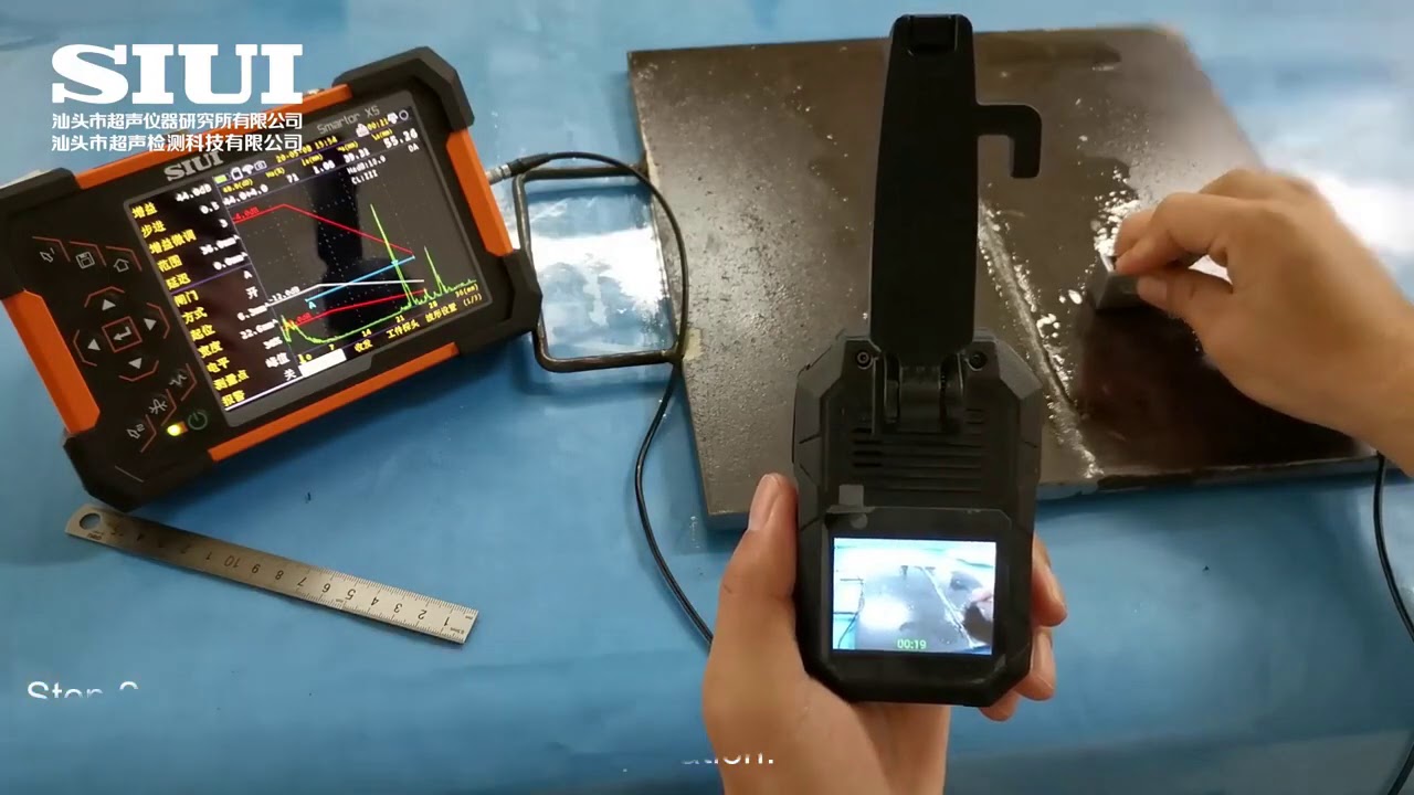 Smartor UT Flaw Detector with video recorder - YouTube