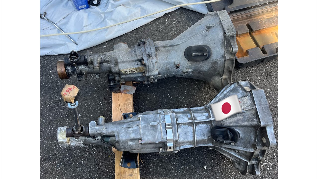 DATSUN B10 SUNNY FS5W60Aミッション降ろし - YouTube