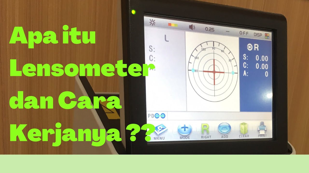 Cara Mudah Mengoperasikan Lensometer - YouTube