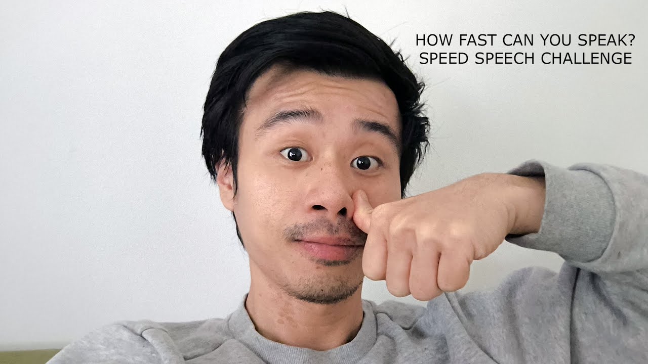 Fastest Speech Challenge #2 - How Fast Can I Talk? - YouTube