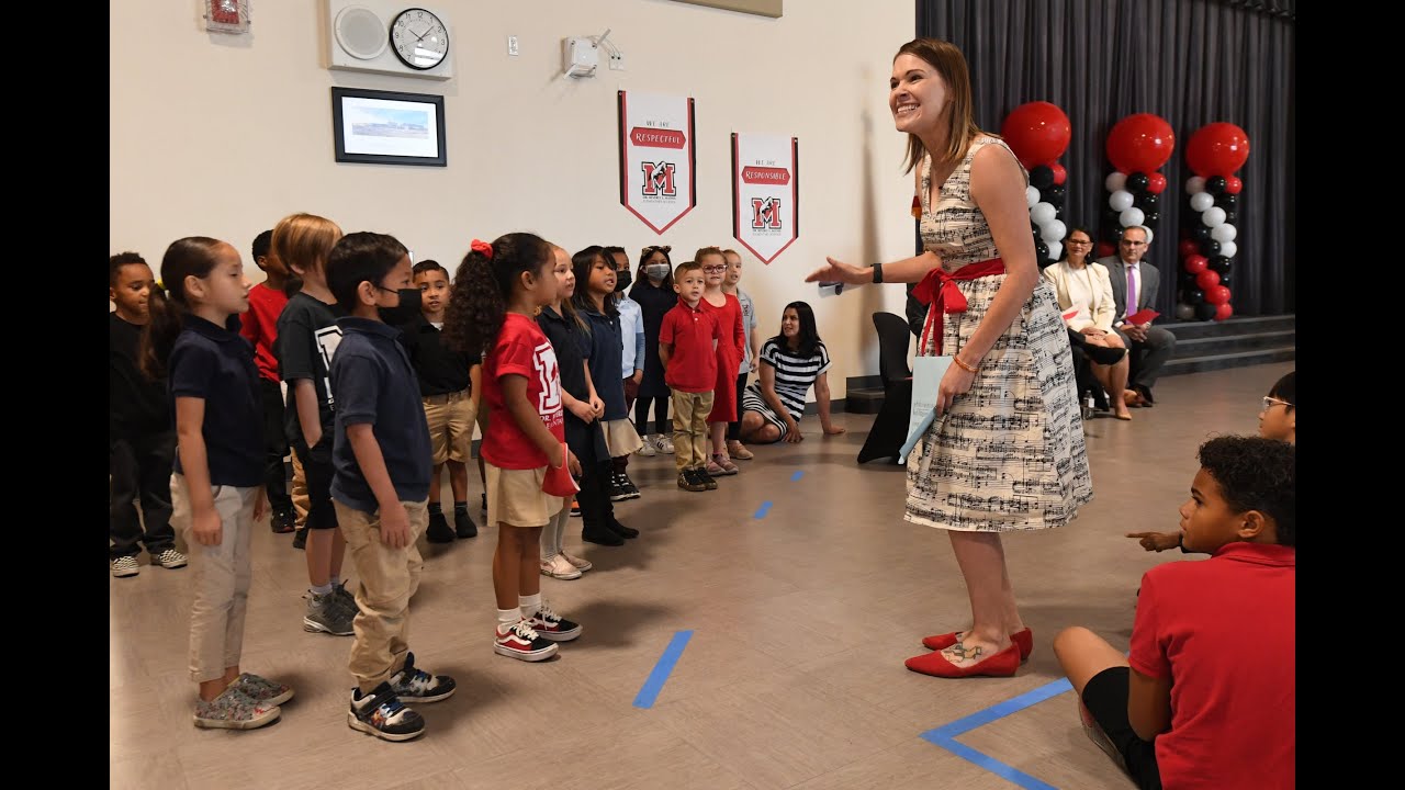 Ali Jun Leads Kindergarten in Mathis Mustang Anthem (Las Vegas NV ...