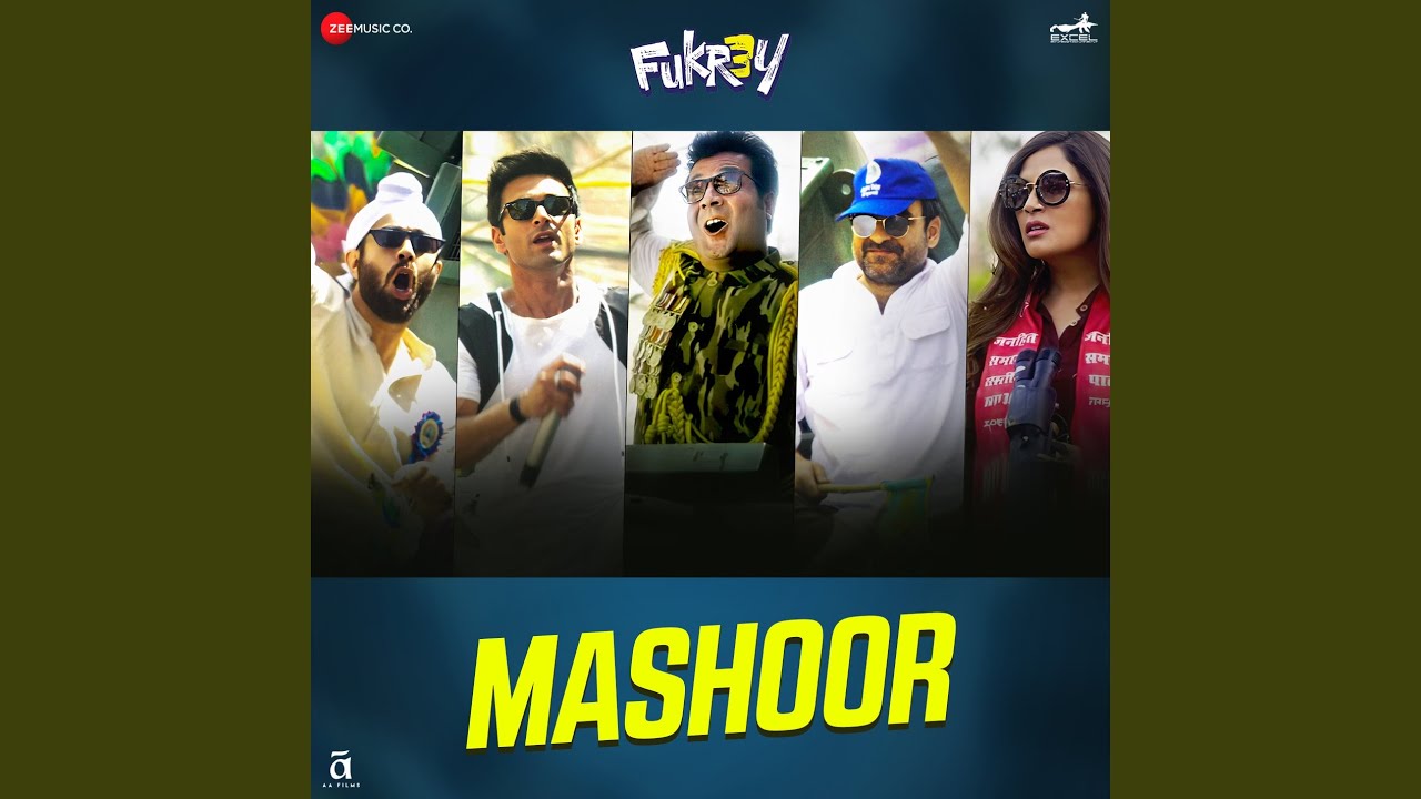 Mashoor (From "Fukrey 3") - YouTube