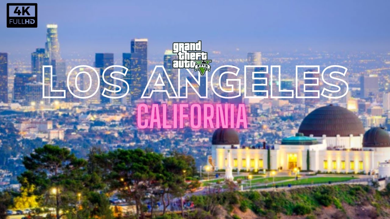 California, Los angeles-Los Santos Gtav Version |4k Drone - YouTube