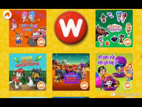 RainbowQT321 plays the Nick Jr App - Nick Jr Games for kids - YouTube