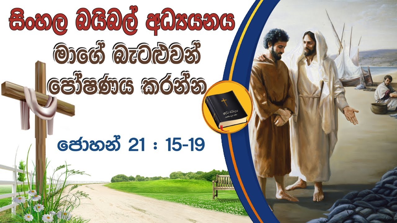 Sinhala bible story. මාගේ බැටළුවන් පෝෂණය කරන්න. Jesus Christ Implores ...
