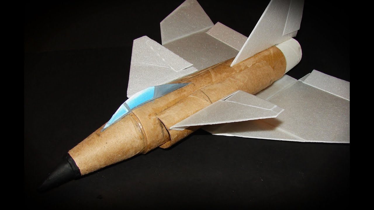 J37 Viggen towel tube & foam glider - YouTube