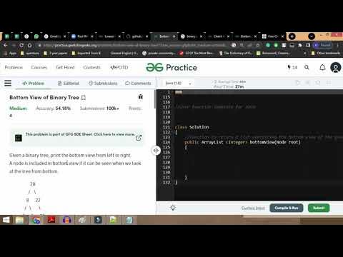 Bottom-Top View of Binary Tree | DSA | Logic, and Code Explained - YouTube