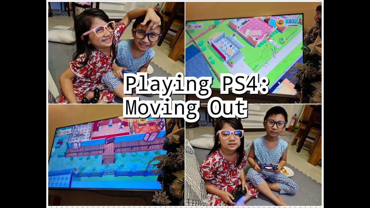 Playing PS4 - Moving Out Game (vlog#16) - YouTube