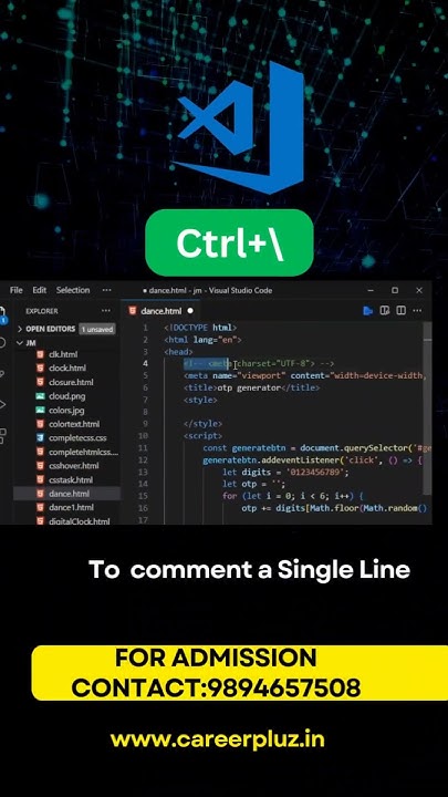 5 VS Code Shortcuts You Must Know #vscodetips#tricks#comment # ...