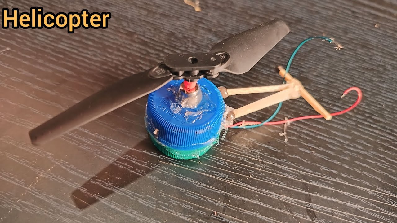 Dc Helicopter Diy Home project || Mini helicopter || Cell battery #diy ...