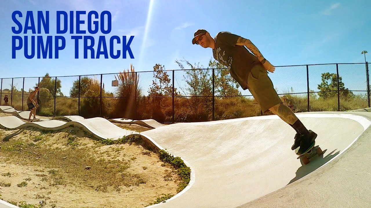 Skating the Pump Track in San Diego! - YouTube