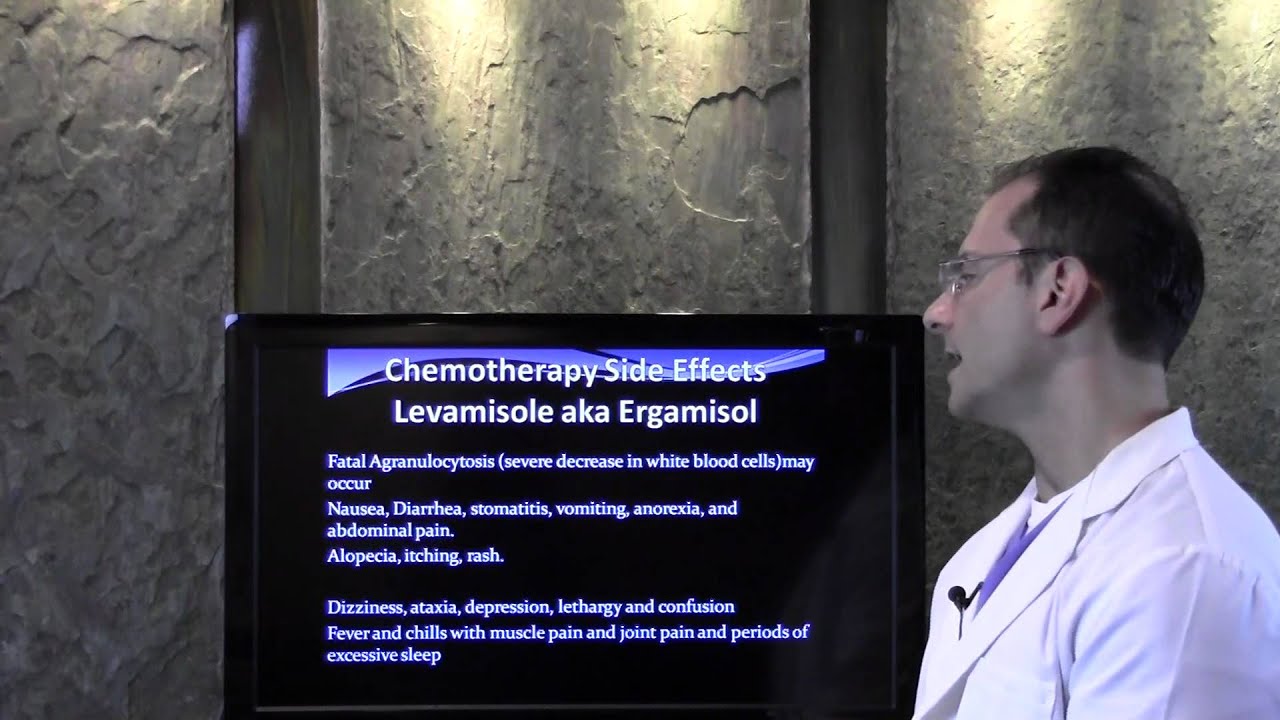 Levamisole ergamisol chemotherapy side effects 1 - YouTube