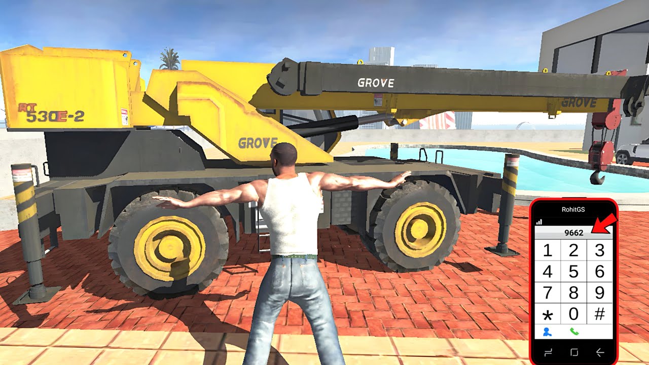 Crane Cheat Code 🤑 Indian Bike Driving 3d Crane New Update Cheat Code ...