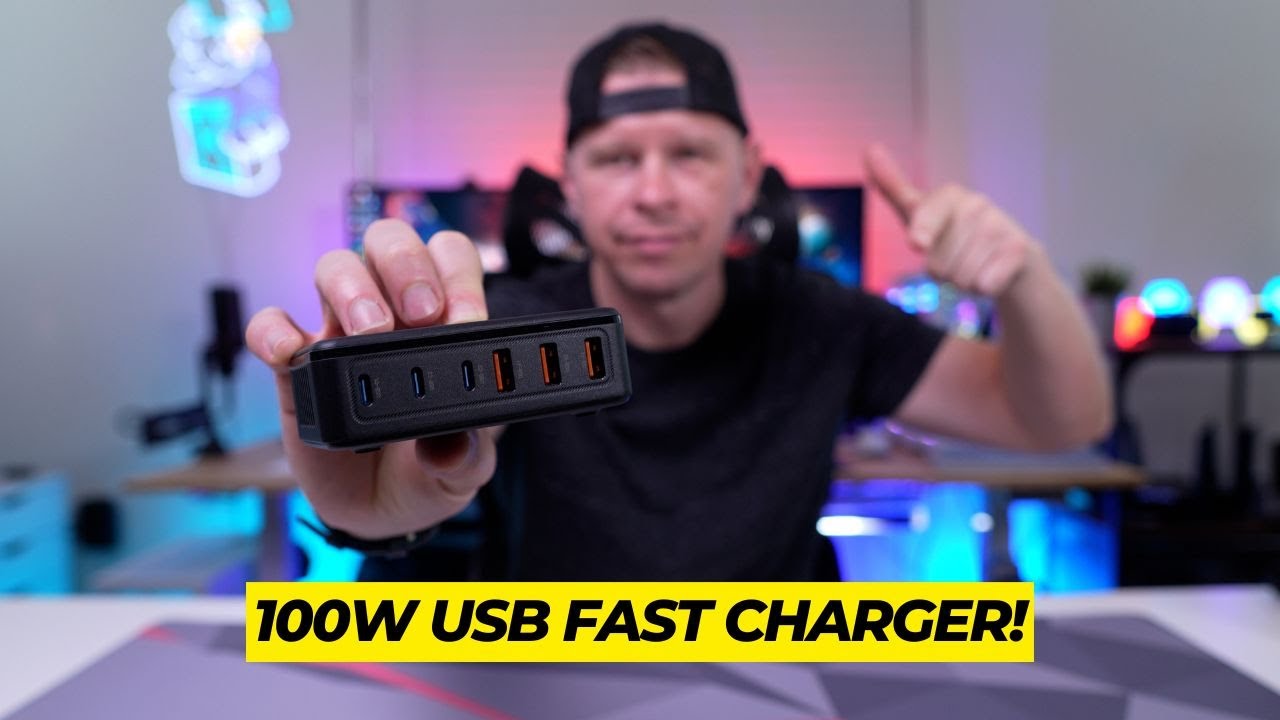 Hibiker 100W 6 Port USB C Fast Charger Review - YouTube
