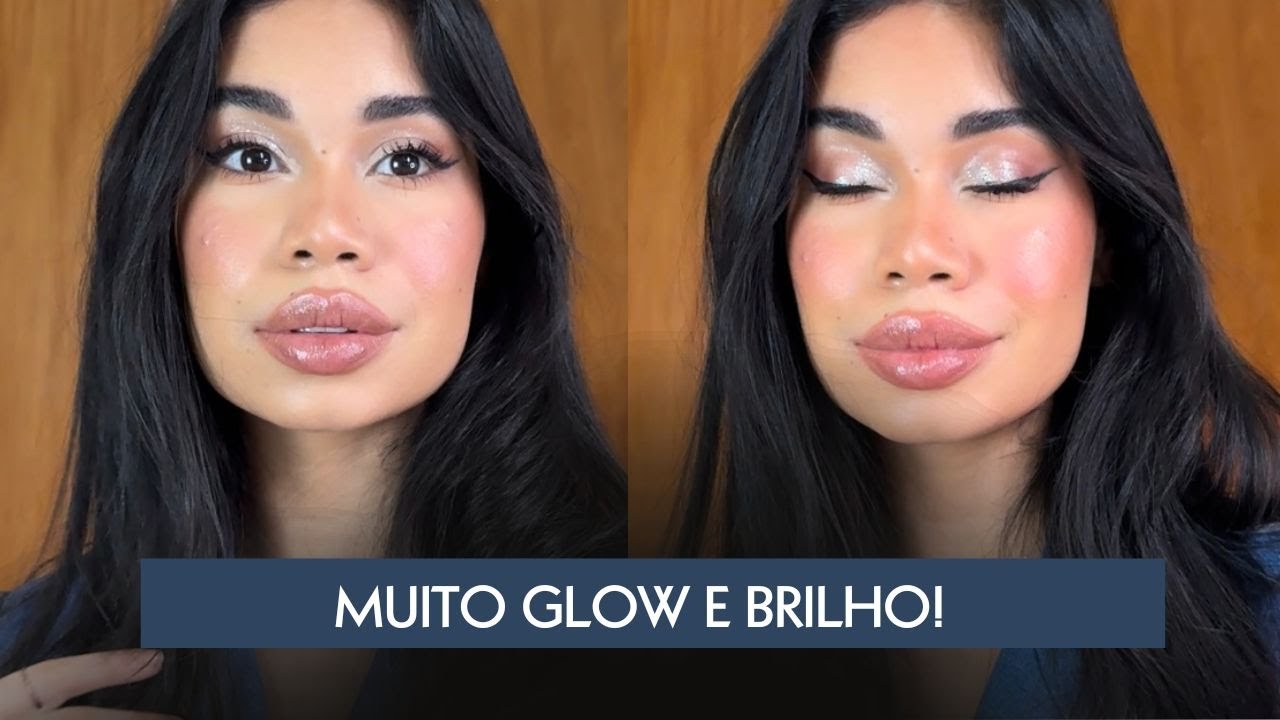 Tutorial de MAQUIAGEM para ANO NOVO e FESTAS *muito simples* - YouTube