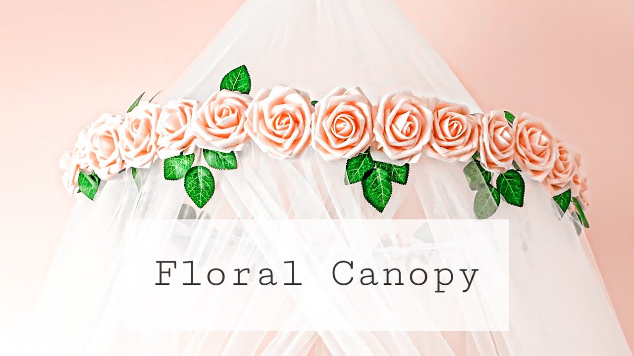 DIY Floral Canopy | Nursery Canopy - YouTube