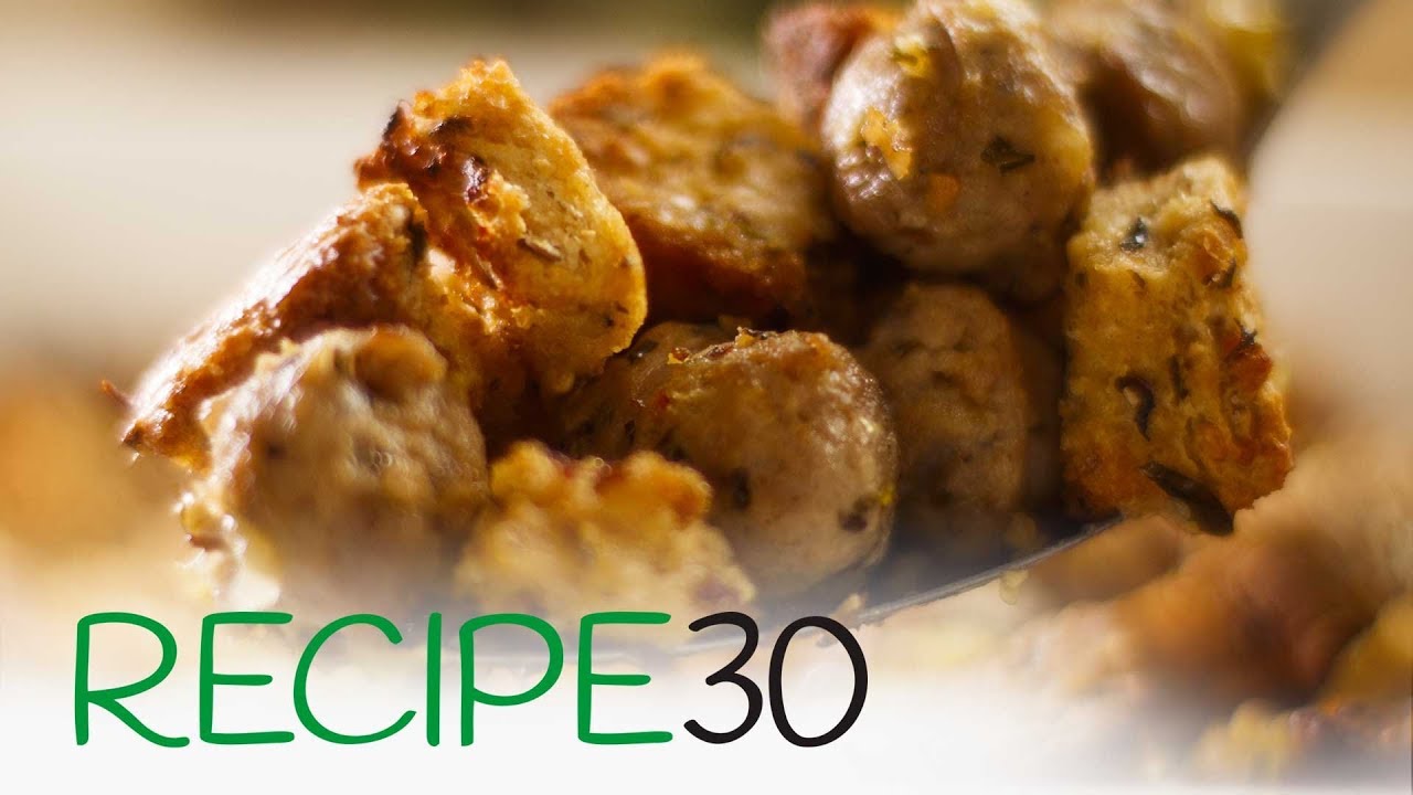 Italian Sausage Rustic Stuffing for your turkey and side dish - YouTube