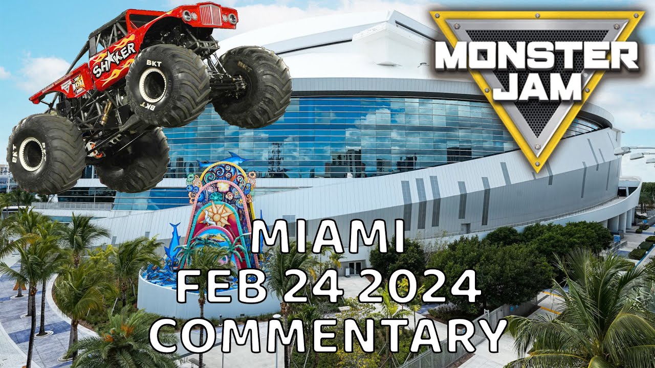 TIGHT CONFINES IN MIAMI! Monster Jam Miami 1 2024 - YouTube