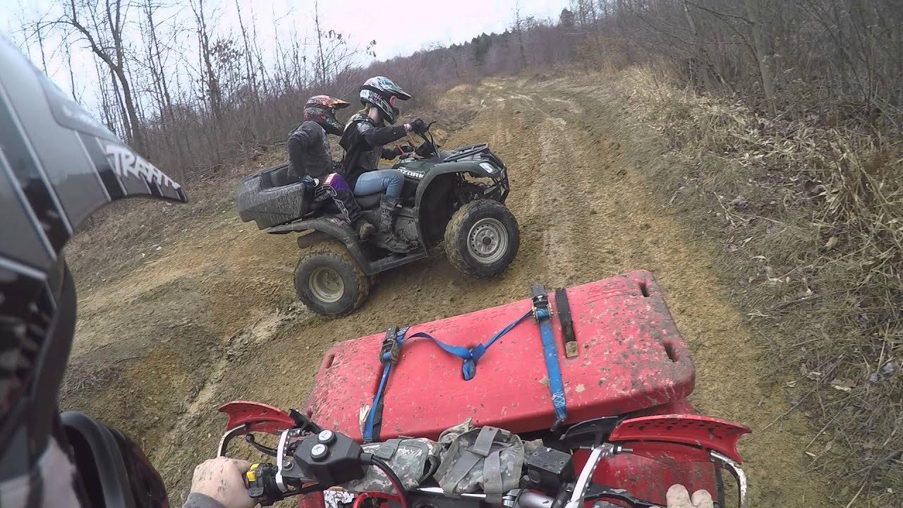 Tri County atv trail riding in December 2015 - YouTube