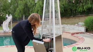 BU-KO BU-KO Outdoor Patio Gas Heater Pyramid Style