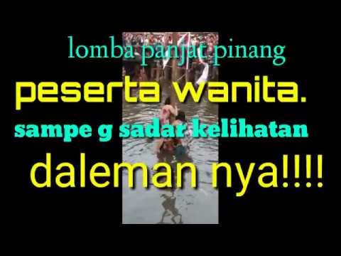Viral, Lomba​ Panjat pinang Wanita cantik, gak sadar keliatan daleman nya!!!