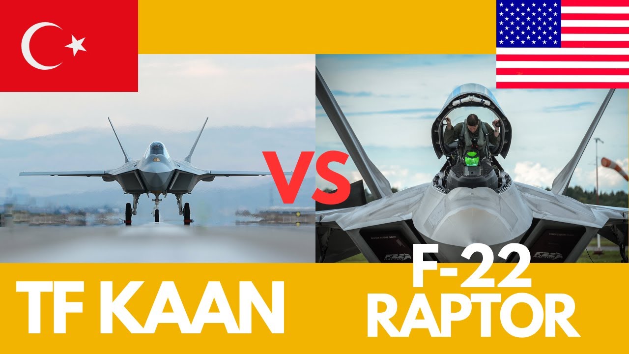 TAI TFX KAAN VS F-22 RAPTOR Comparison- which one is better. # ...