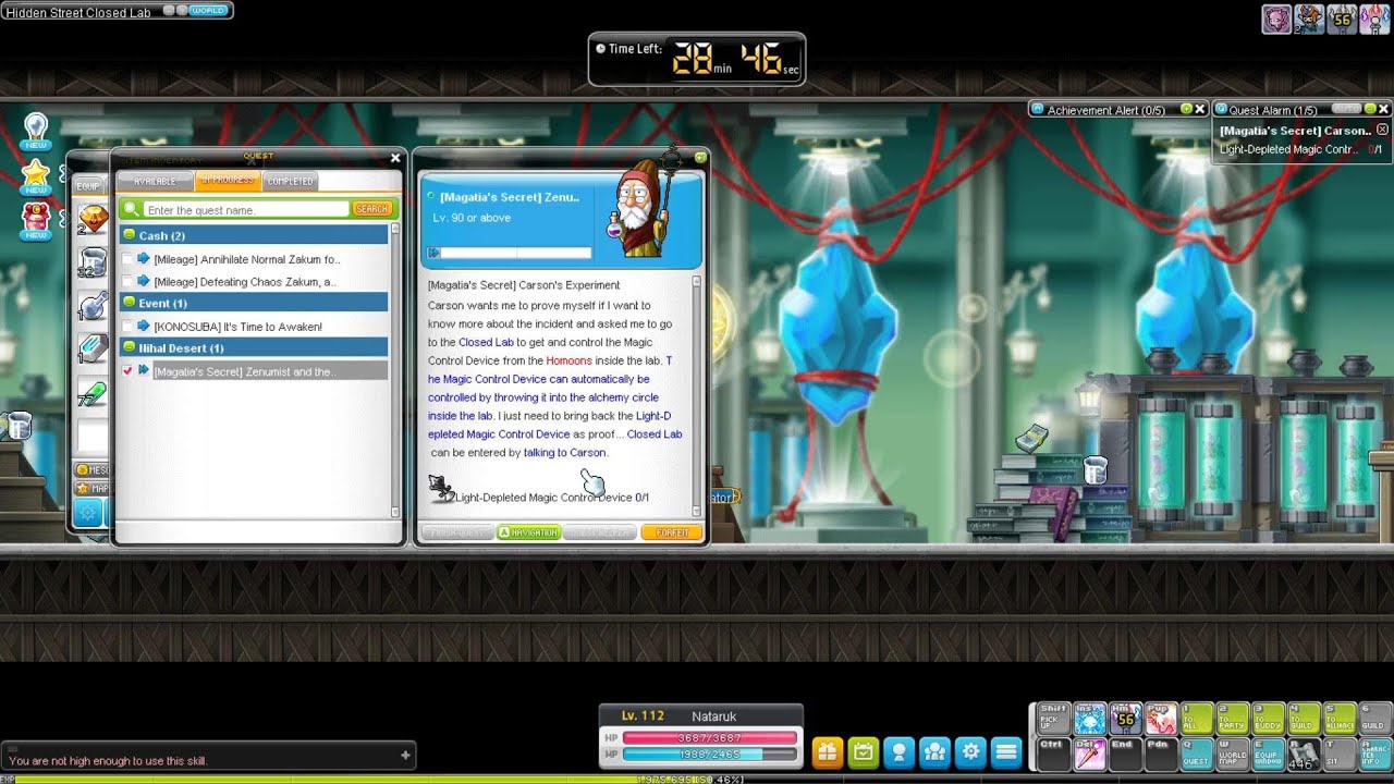 MapleStory Gameplay Part 29 | Magatia's Secret Quest Part 2 - YouTube