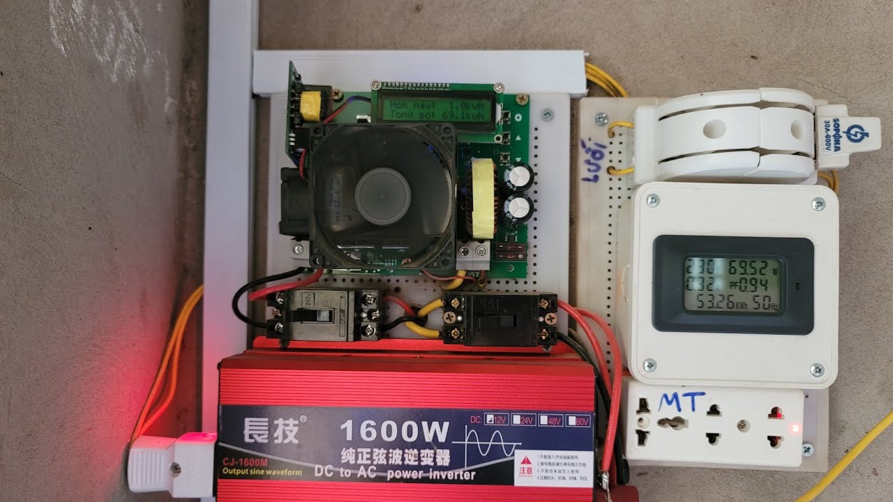 Hệ Thống NLMT Mini 590w Pin | Lưu trữ 12v 60ah - YouTube