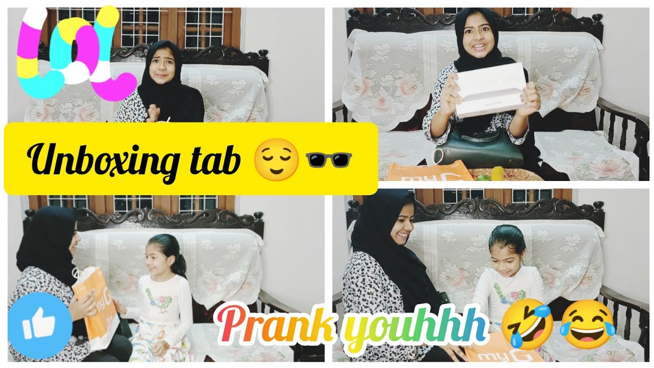 Tab unboxing plus a short prank on fellah 😂😌🕶️ - YouTube