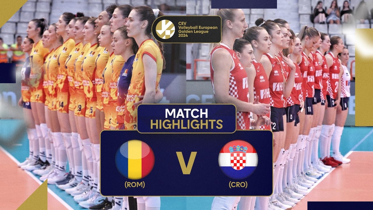 Romania vs. Croatia - Match Highlights | European Golden League Women ...