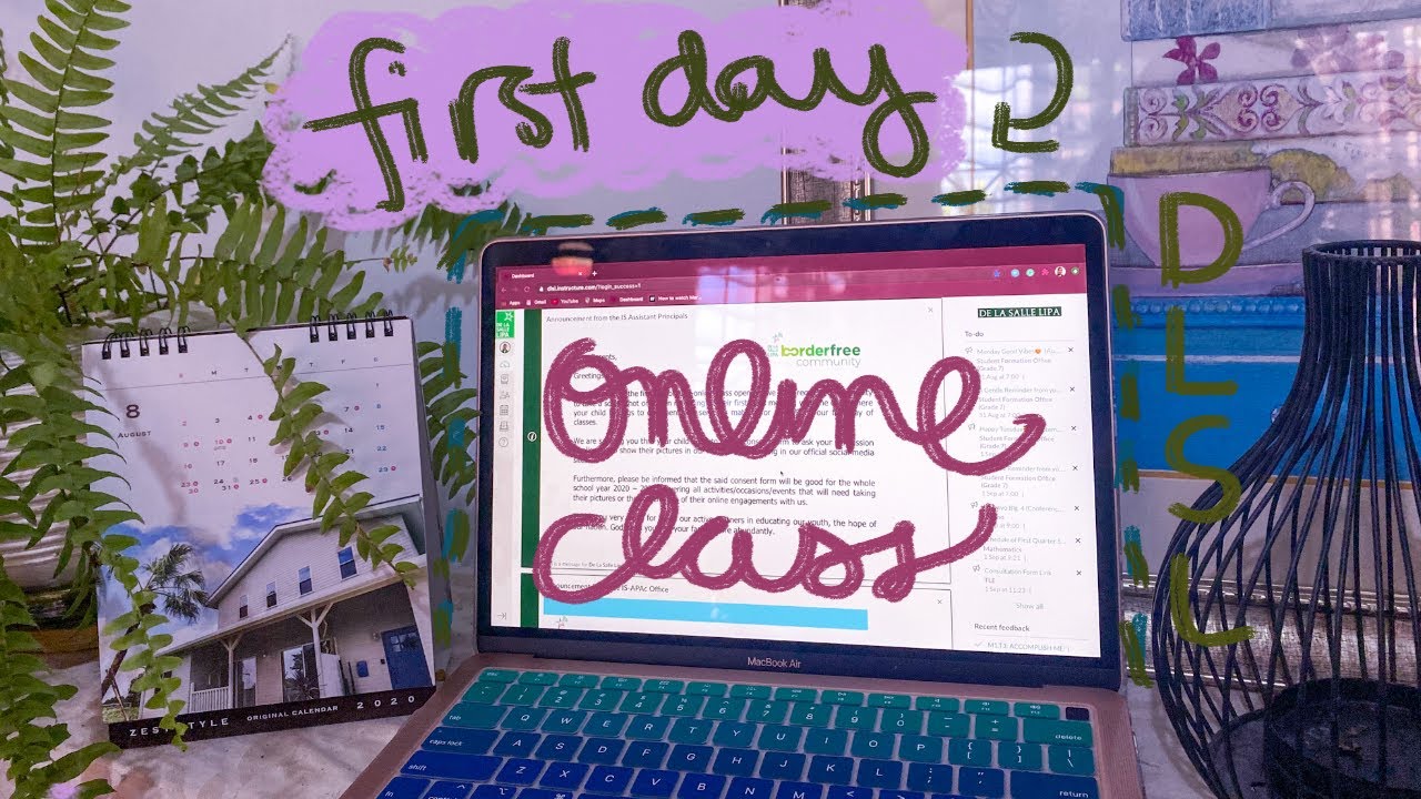 💻 first day of online school: DLSL border-free learning 📚💚 - YouTube