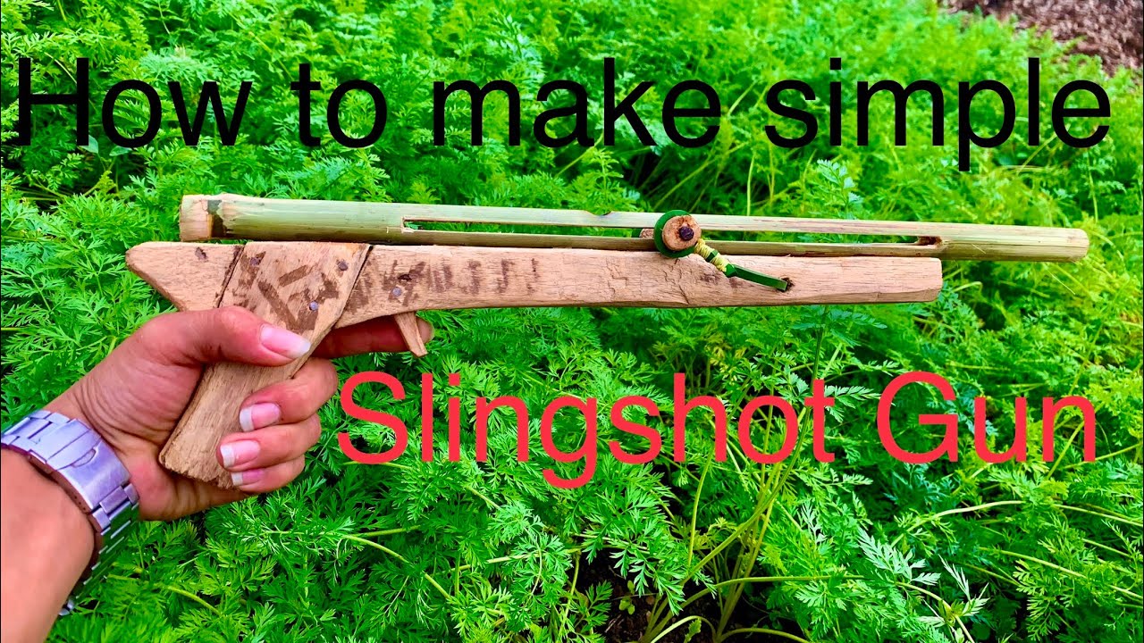 Slingshot —How to make bamboo & wooden slingshot gun - YouTube